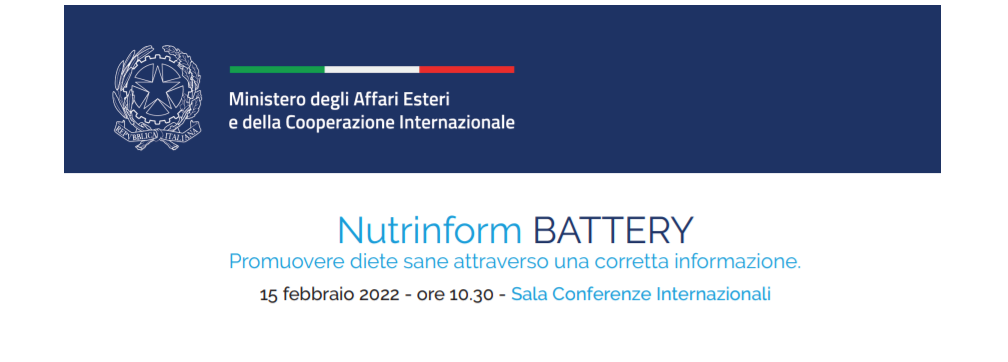 Presentazione dello schema di etichettatura nutrizionale "Nutrinform ...