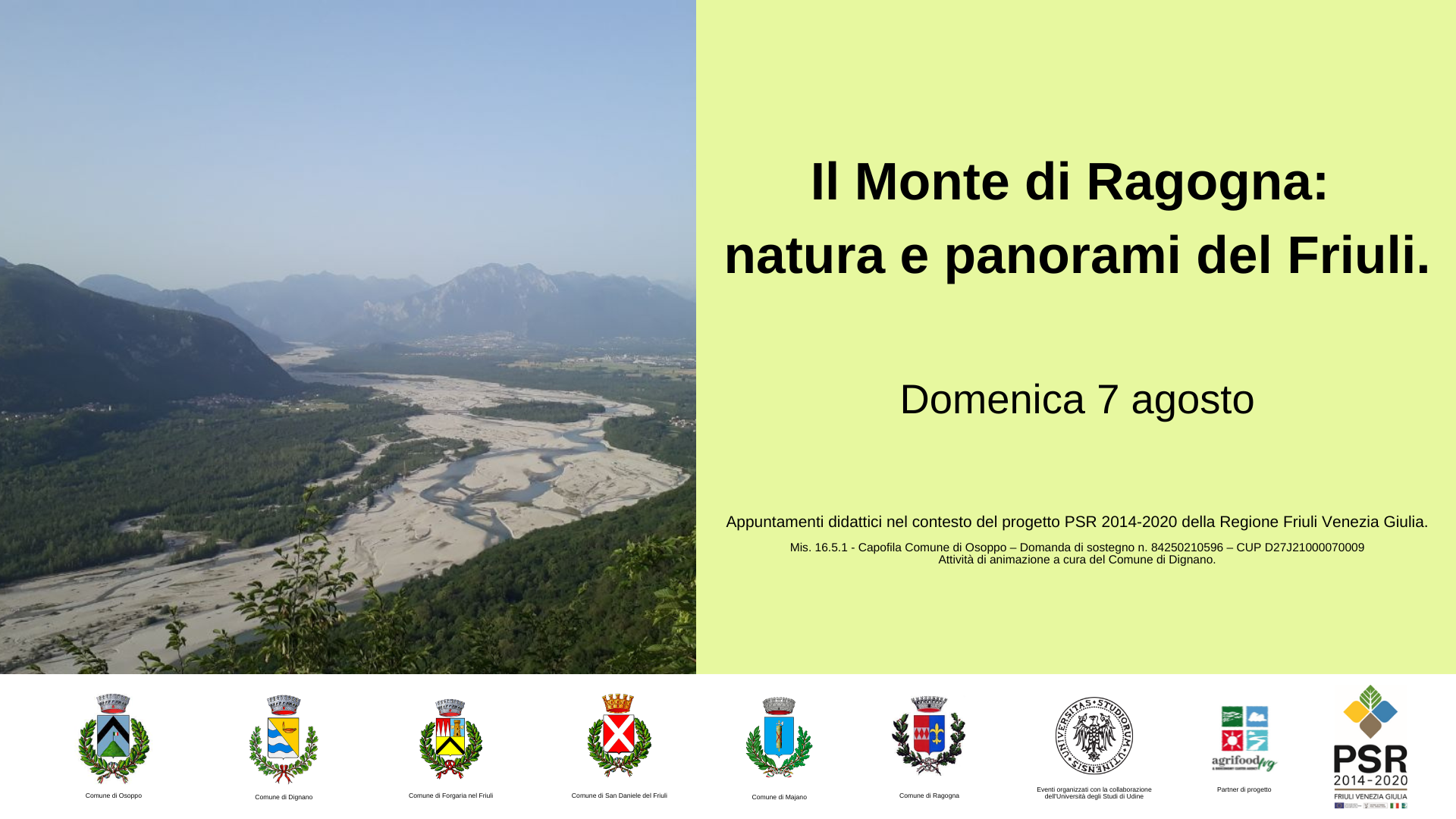 Il Monte di Ragogna: natura e panorami del Friuli.